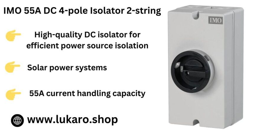 IMO 55A DC 4-pole Isolator 2-string - Lukaro Shop LTD